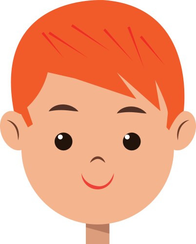 Children face cartoon Royalty Free Vector Image