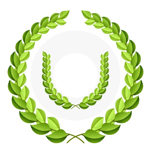 Green Laurel Wreath Vector Images (over 3,600)