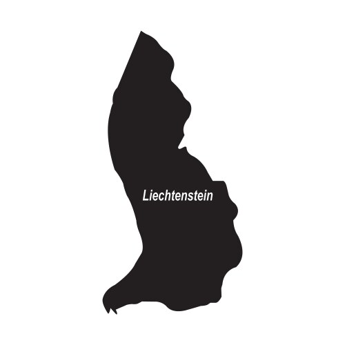Map of liechtenstein design Royalty Free Vector Image