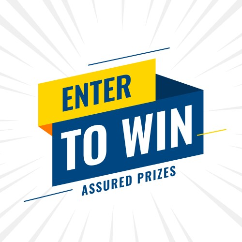 Enter to win bubble blast Royalty Free Vector Image