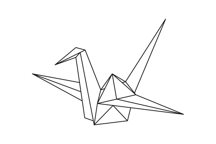 Origami Crane Outline How To Make Origami Crane Earrings | DIY Paper