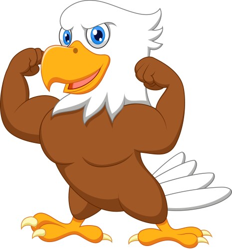 Eagle cartoon Royalty Free Vector Image - VectorStock
