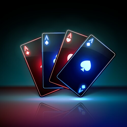 Playing Cards Neon Vector Images (over 3,300)