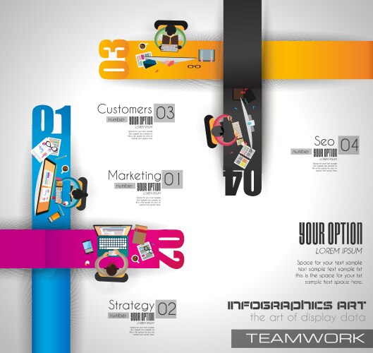 Infographics template abc Royalty Free Vector Image