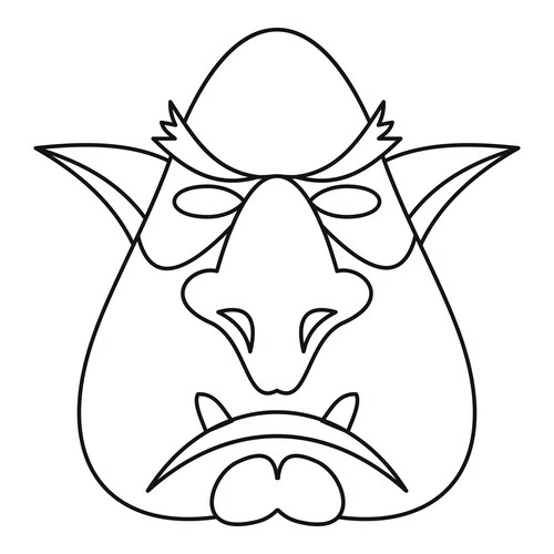 Aries head Royalty Free Vector Image - VectorStock