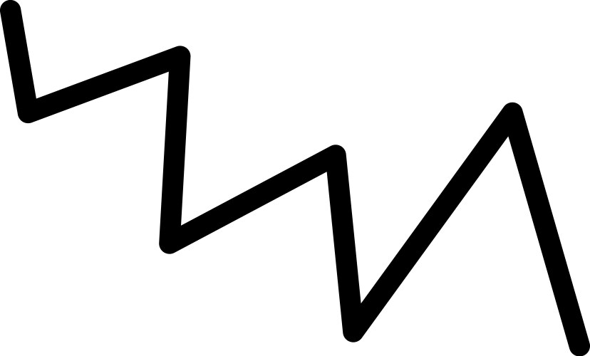 Curved line abstract doodle Royalty Free Vector Image