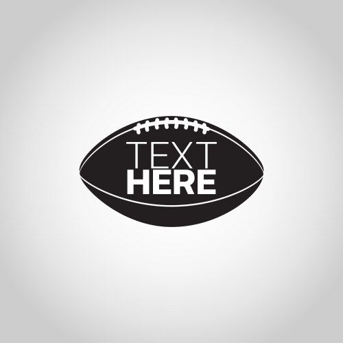 Sticker leather american football ball Royalty Free Vector