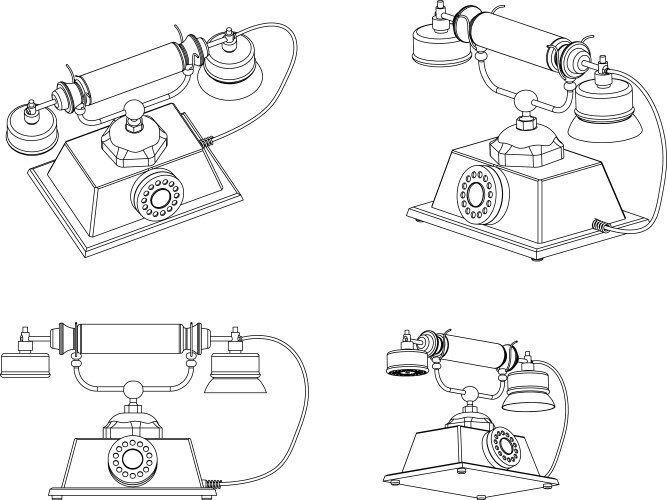 3d model of phone Royalty Free Vector Image - VectorStock