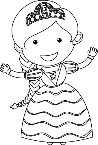 Princess Outline Vector Images (over 12,000)