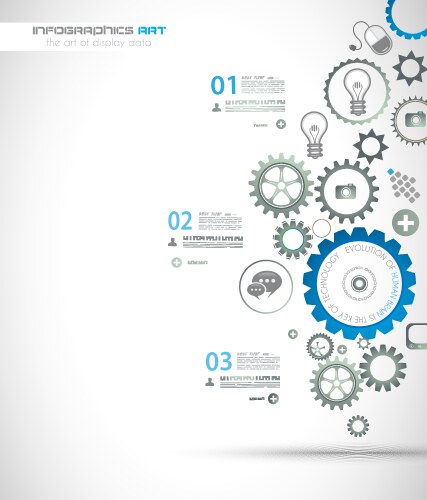 Supply chain infographic templates with connected Vector Image
