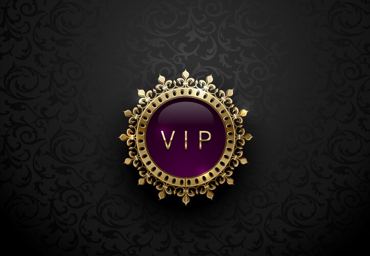Golden and platinum vip card template Royalty Free Vector