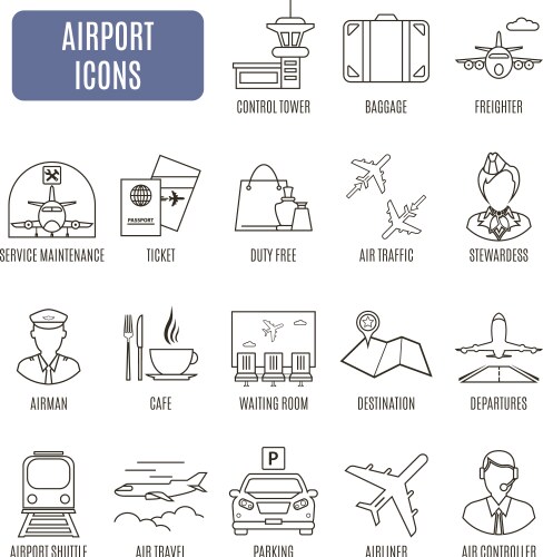 Airport Royalty Free Vector Image - VectorStock