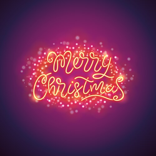 Magic christmas lights Royalty Free Vector Image