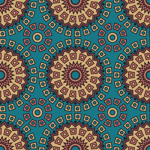 Indian mandala seamless pattern Royalty Free Vector Image Indian mandala seamless pattern Royalty Free Vector Image