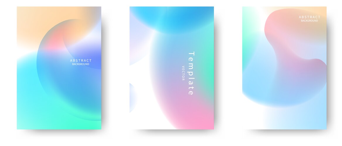 Beautiful template set design background Vector Image