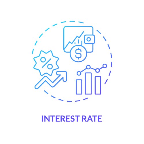 Variable interest entity turquoise concept icon Vector Image