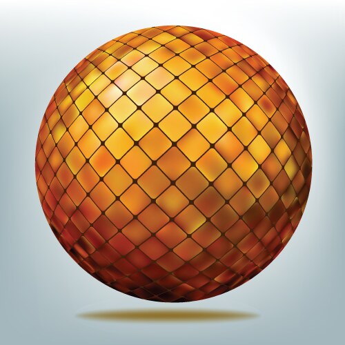 Symmetrical ball diagram Royalty Free Vector Image