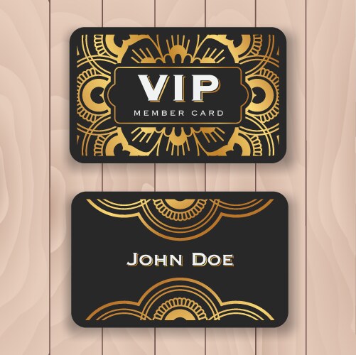 Vip membership card certificate template Vector Image