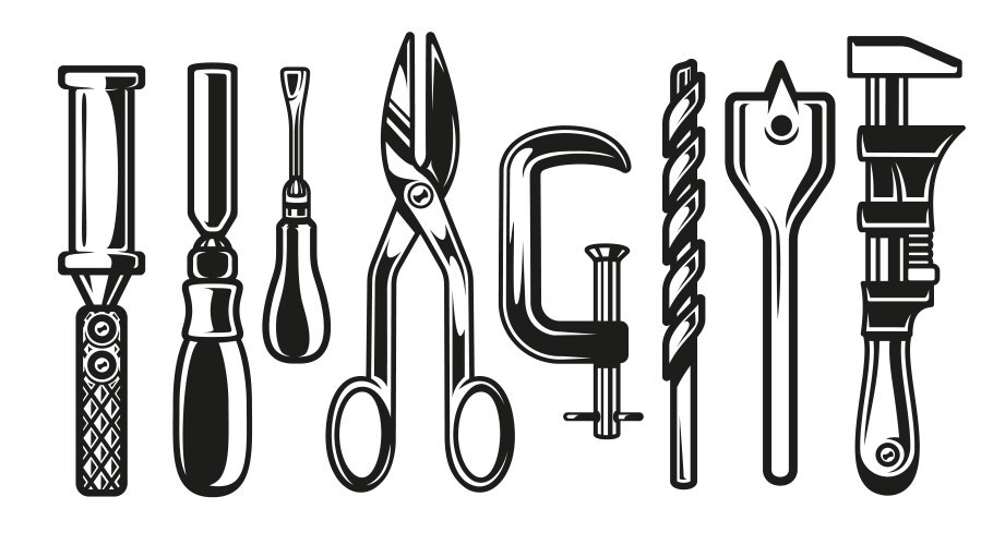 Work tools Royalty Free Vector Image - VectorStock