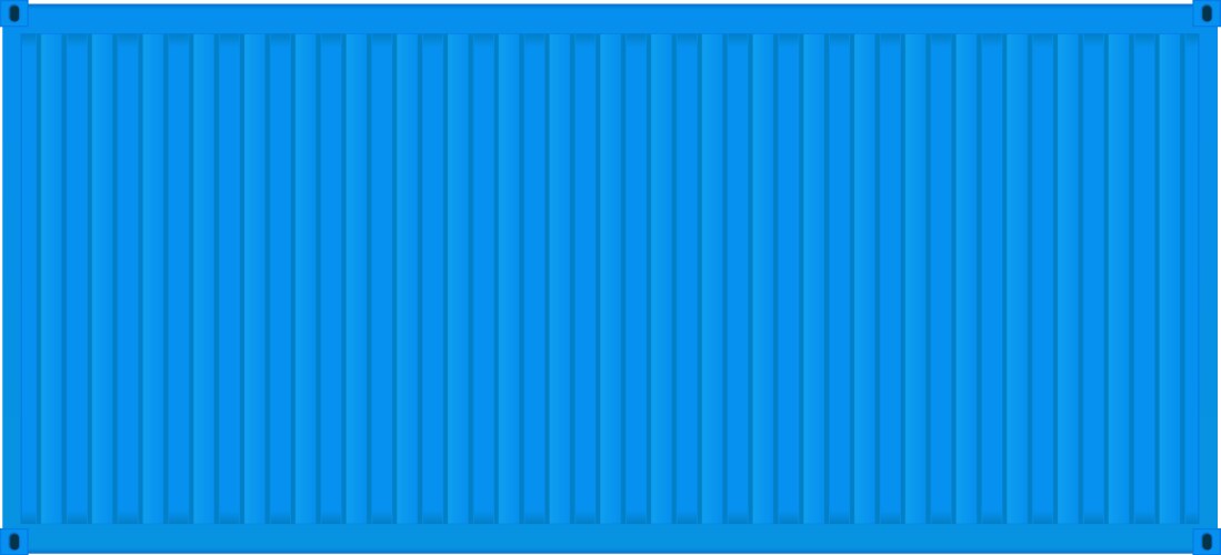 Blue shipping container Royalty Free Vector Image