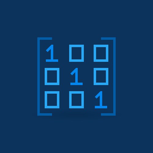 Matrix symbols icon Royalty Free Vector Image - VectorStock