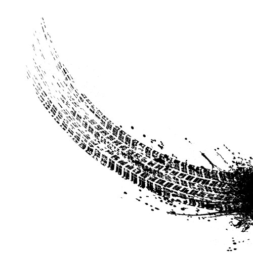 Tire tracks elements-02 Royalty Free Vector Image