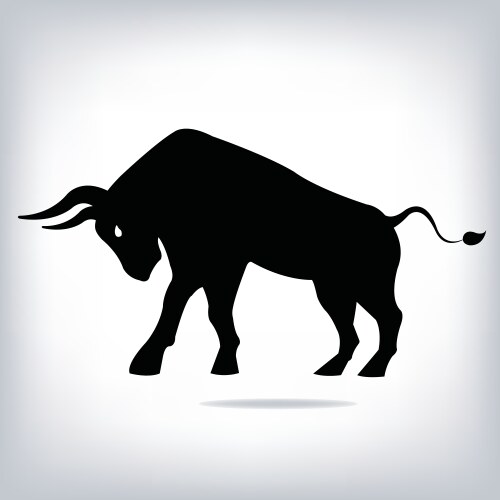 Ferocious bull attacks Royalty Free Vector Image