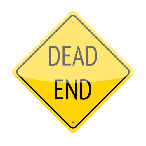 Usa traffic road sign warning of divided hightway Vector Image