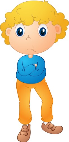 Little boy laughing out loud Royalty Free Vector Image