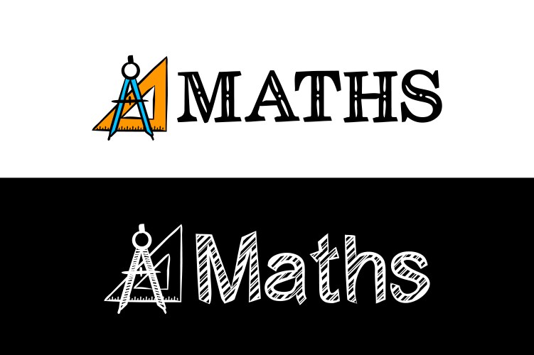Mathematics logo Vector Images & Graphics for Commercial Use | VectorStock