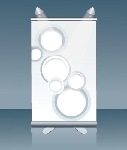 Realistic promotional billboard vertical Vector Image