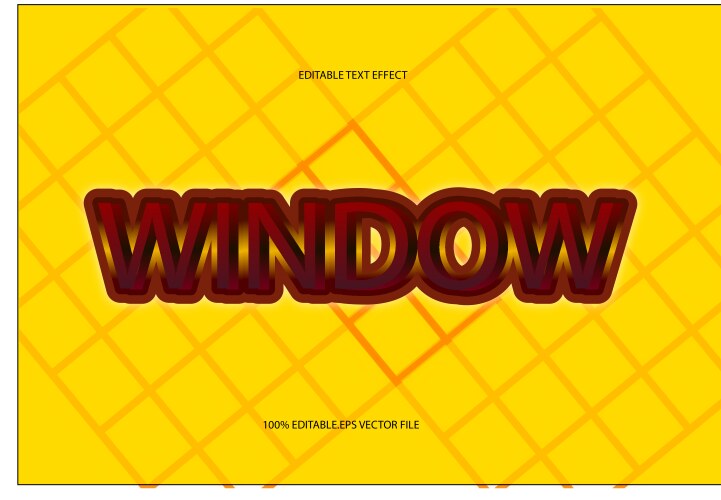 Hyper active editable text effect emboss gradient Vector Image