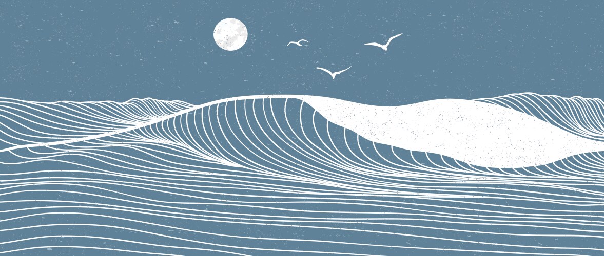 Geometric Ocean Wave Vector Images (over 11,000)