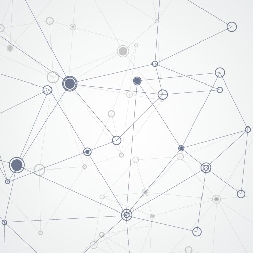 Silver metallic grid pattern abstract tech Vector Image