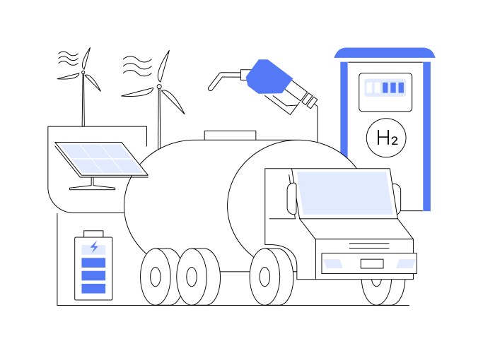 Fuel economy abstract concept Royalty Free Vector Image