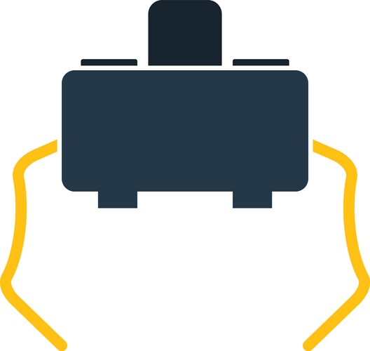 Micro button icon Royalty Free Vector Image - VectorStock