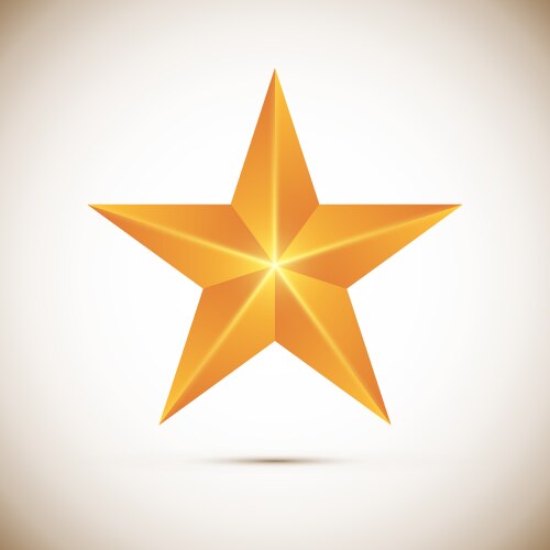 Single Gold Star Vector Images (over 3,400)
