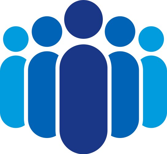 Group care logo icon design Royalty Free Vector Image