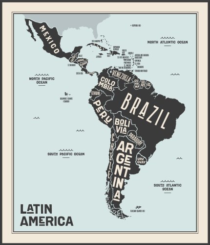 Latin America Map Vector Images (over 12,000)