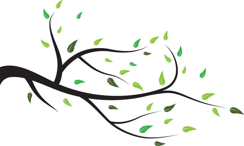 Tree branch logo Royalty Free Vector Image - VectorStock