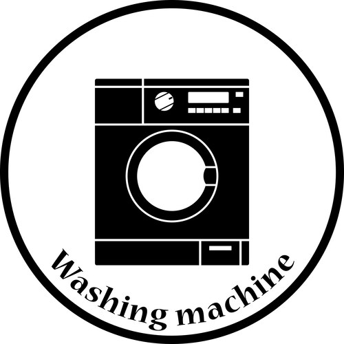 No washing machine sign Royalty Free Vector Image