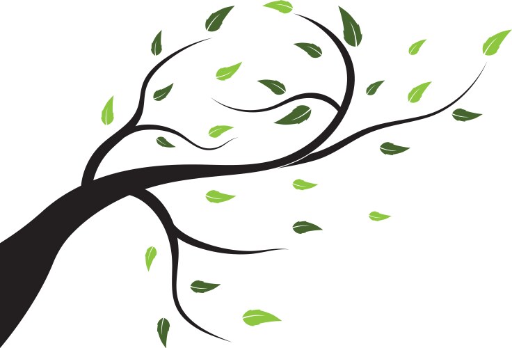 Tree branch logo Royalty Free Vector Image - VectorStock