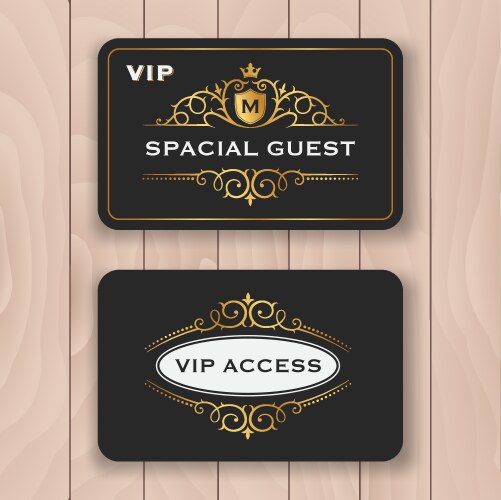 Vip membership card certificate template Vector Image