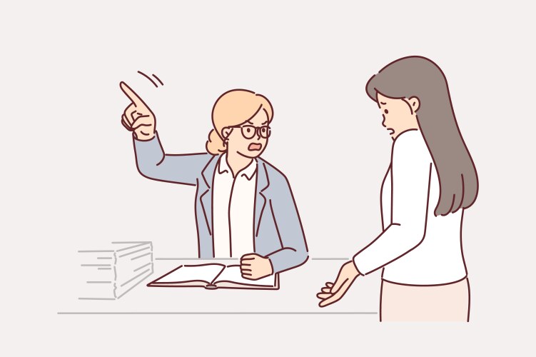 Boss Secretary Angry Vector Images (over 150)