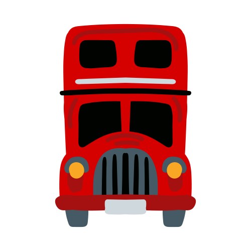 Cartoon Red Double Decker Bus Vector Images (over 290)