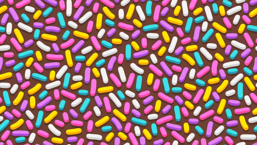 Seamless pattern with many decorative sprinkles Vector Image