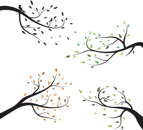 Tree branch logo Royalty Free Vector Image - VectorStock