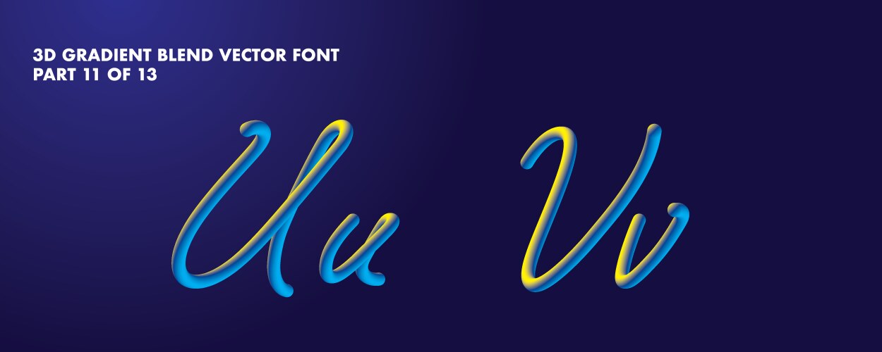 Gradient blend line dynamic abstract strokes Vector Image