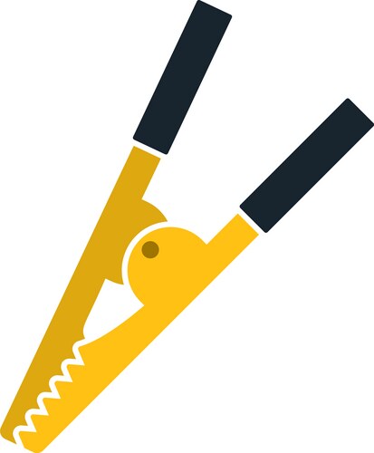 Crocodile clip icon Royalty Free Vector Image - VectorStock