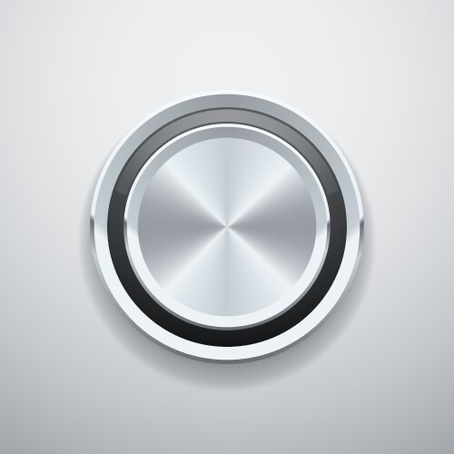 Metal button icon Royalty Free Vector Image - VectorStock